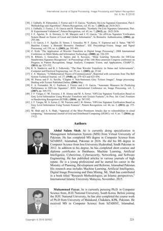 An offline signature verification using pixels intensity levels | PDF