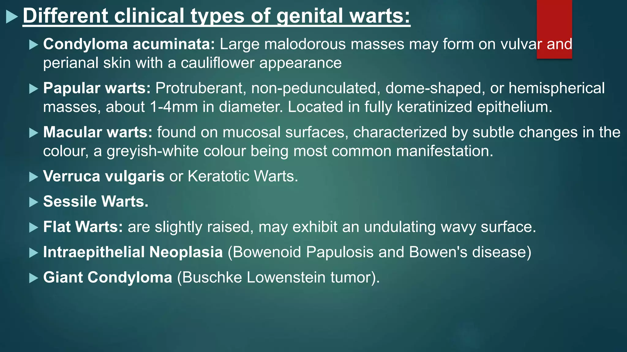 Anogenital warts | PPTX