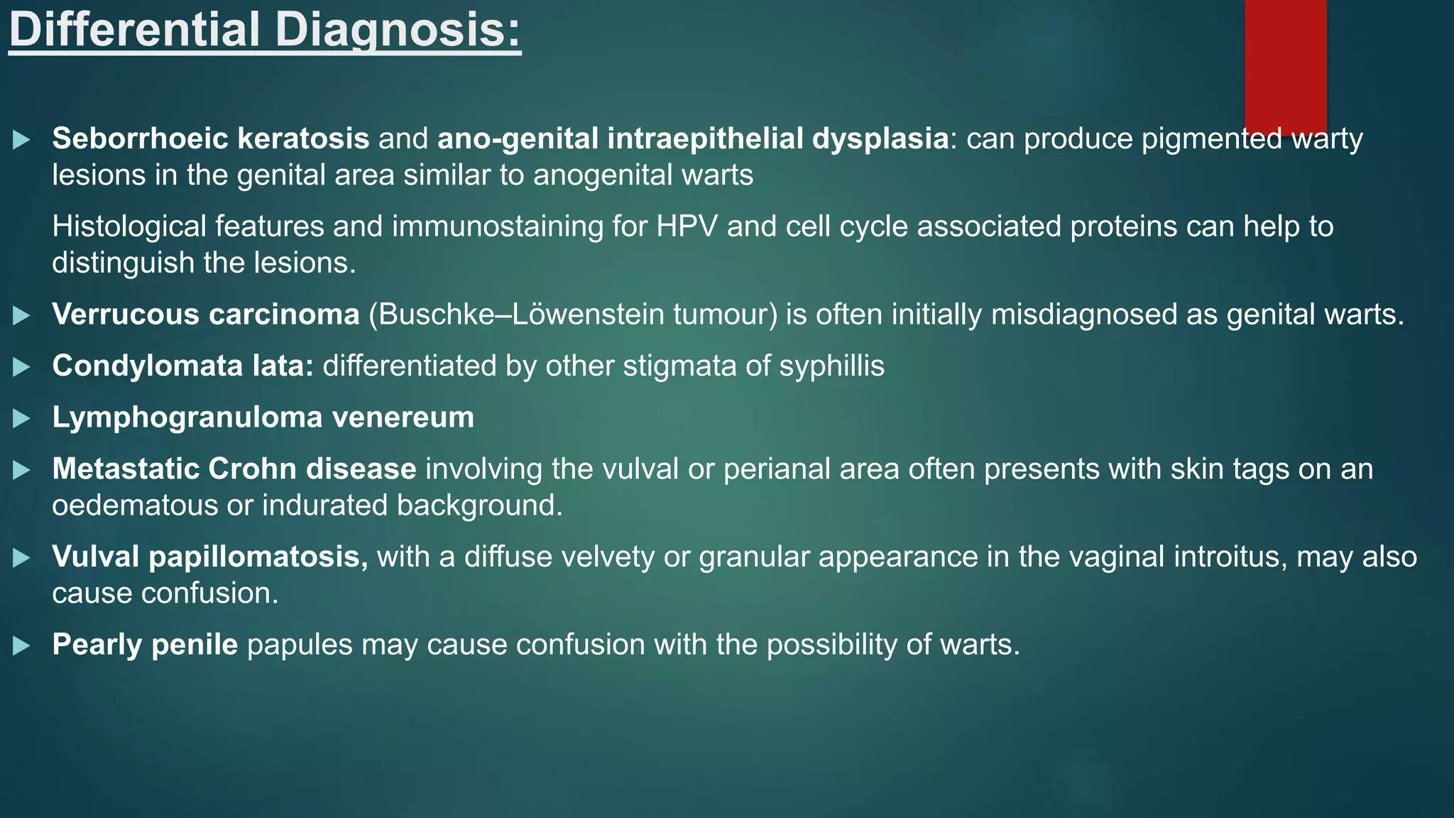 Anogenital warts | PPTX