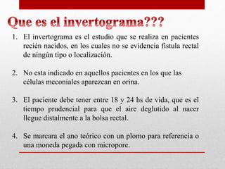 Ano Imperforado Externado de Cirugia USAC | PPT