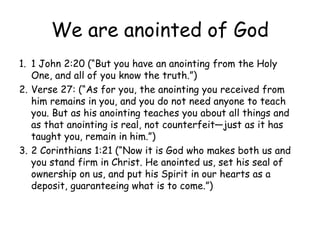 Ps P Ntlatywa Teaching on Anointing | PPT