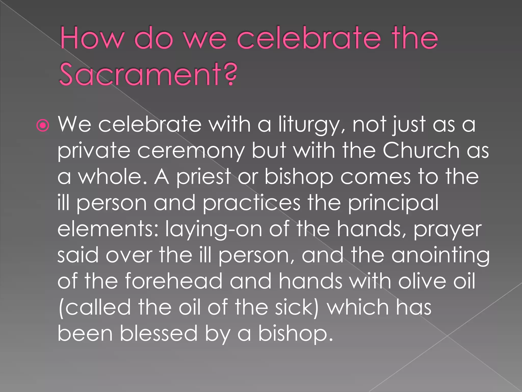 Anointing of the sick | PPT