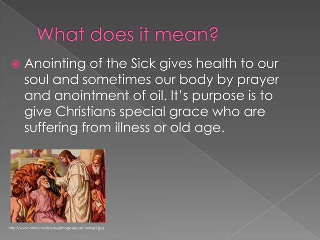 Anointing of the sick | PPT