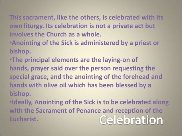 Anointing of the sick! | PPT