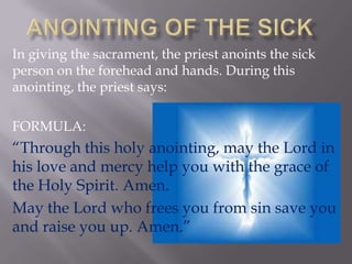 Anointing of the sick | PPTX