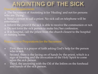 Anointing of the sick | PPTX