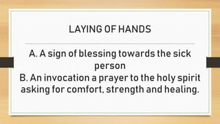 ANOINTING OF THE SICK asakdjadhasdlhaskjlaksj | PPT