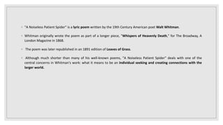 A Noiseless Patient Spider.pptx