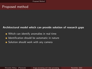 ANOMALY DETECTION IN INTELLIGENT TRANSPORTATION SYSTEM using real-time video processing and deep ...