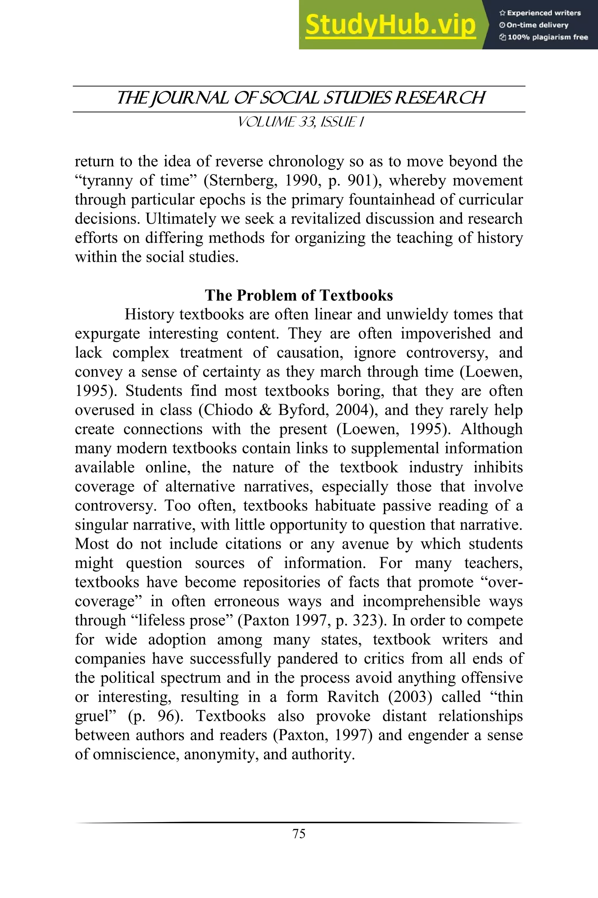An Old Fad Of Great Promise Reverse Chronology History Teaching In ...