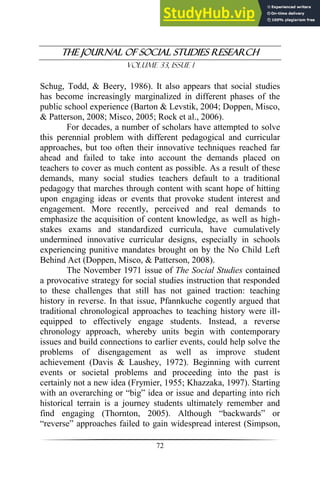 An Old Fad Of Great Promise Reverse Chronology History Teaching In ...