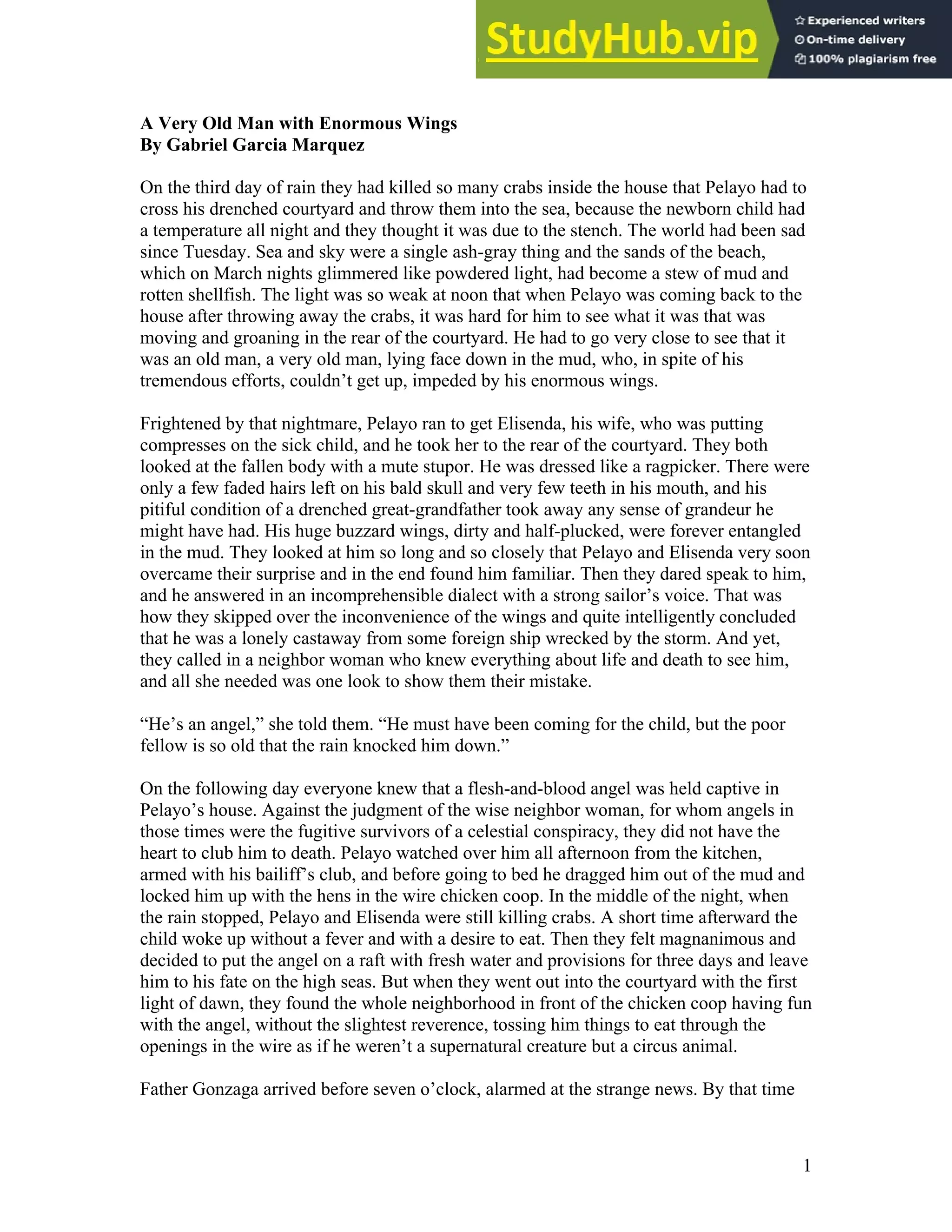 An Old Man with Enormous Wings by Gabriel Garcia Marquez.pdf