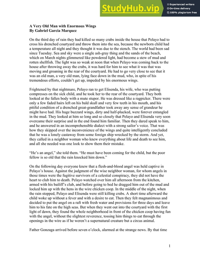 An Old Man with Enormous Wings by Gabriel Garcia Marquez.pdf