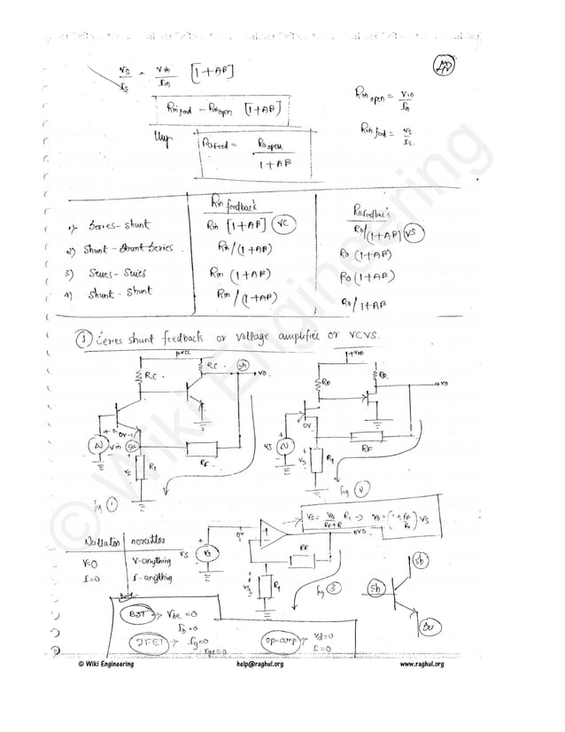 Analog Electronics HandWritten Notes | PDF