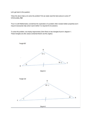 An olympiad level geometry question | DOCX | Physics | Science