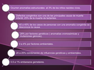Anomalías Congénitas y Diagnostico Prenatal | PPTX