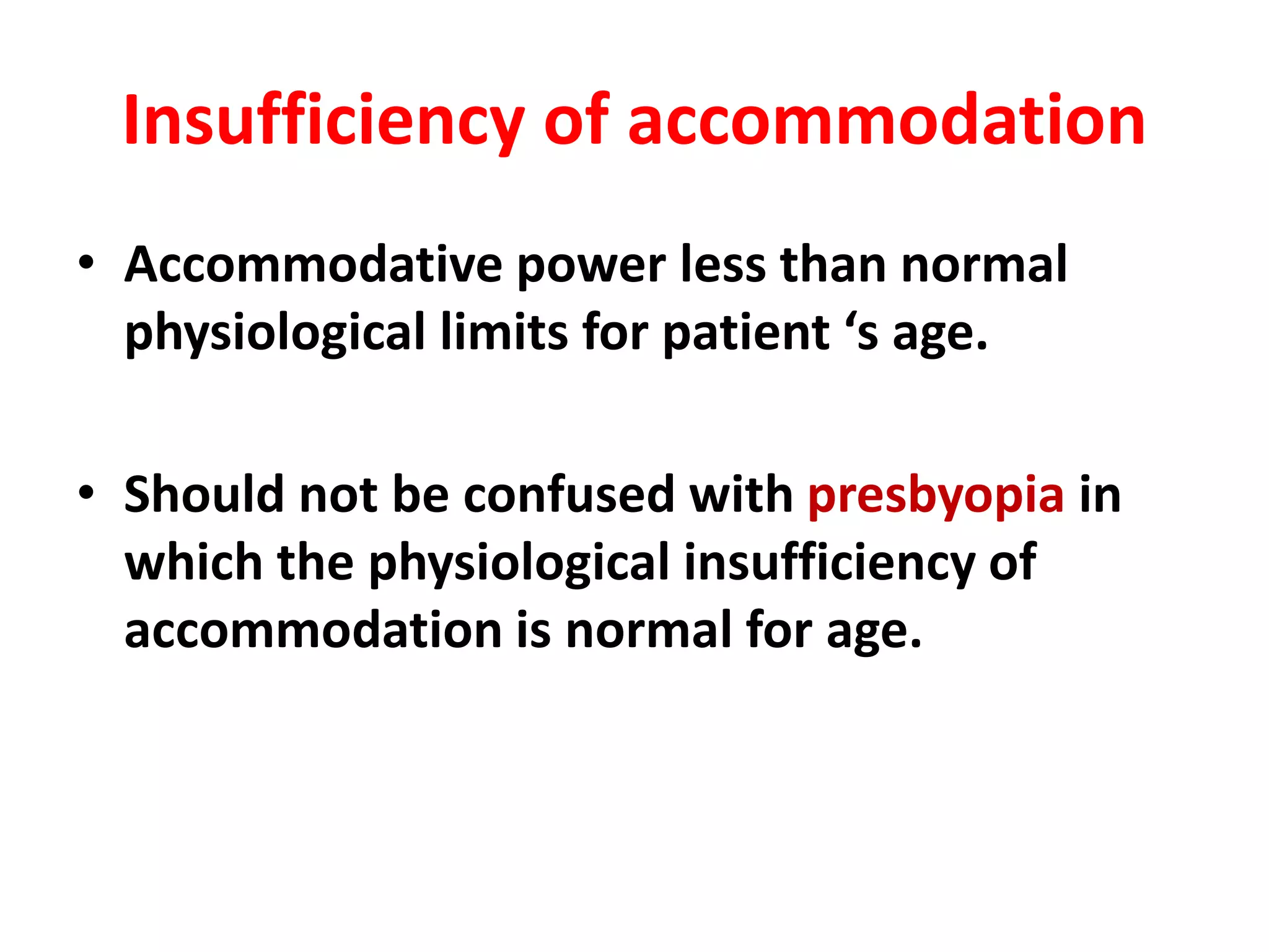 Anomalies of accommodation, convergence & its management | PPTX