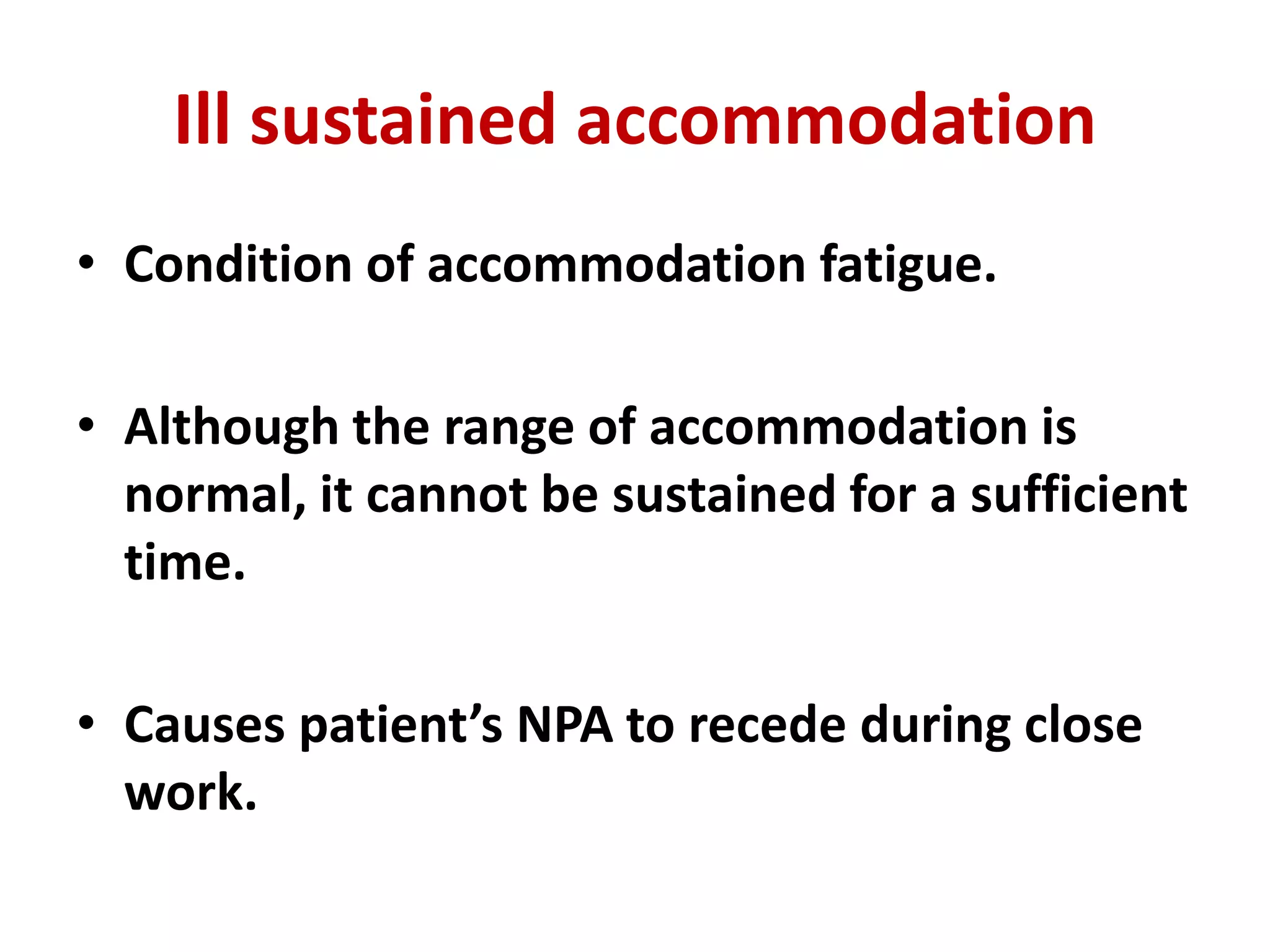 Anomalies of accommodation, convergence & its management | PPTX