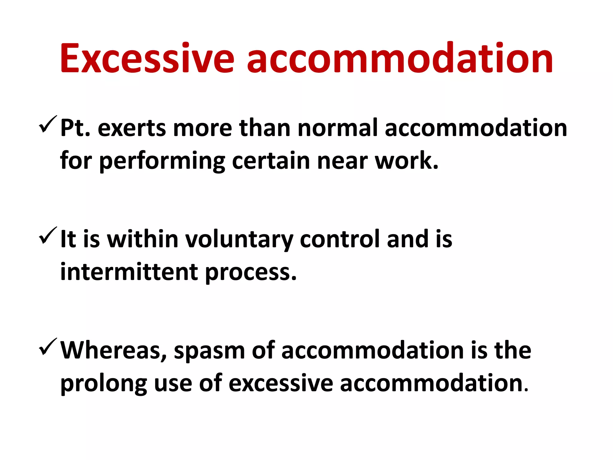 Anomalies of accommodation, convergence & its management | PPTX
