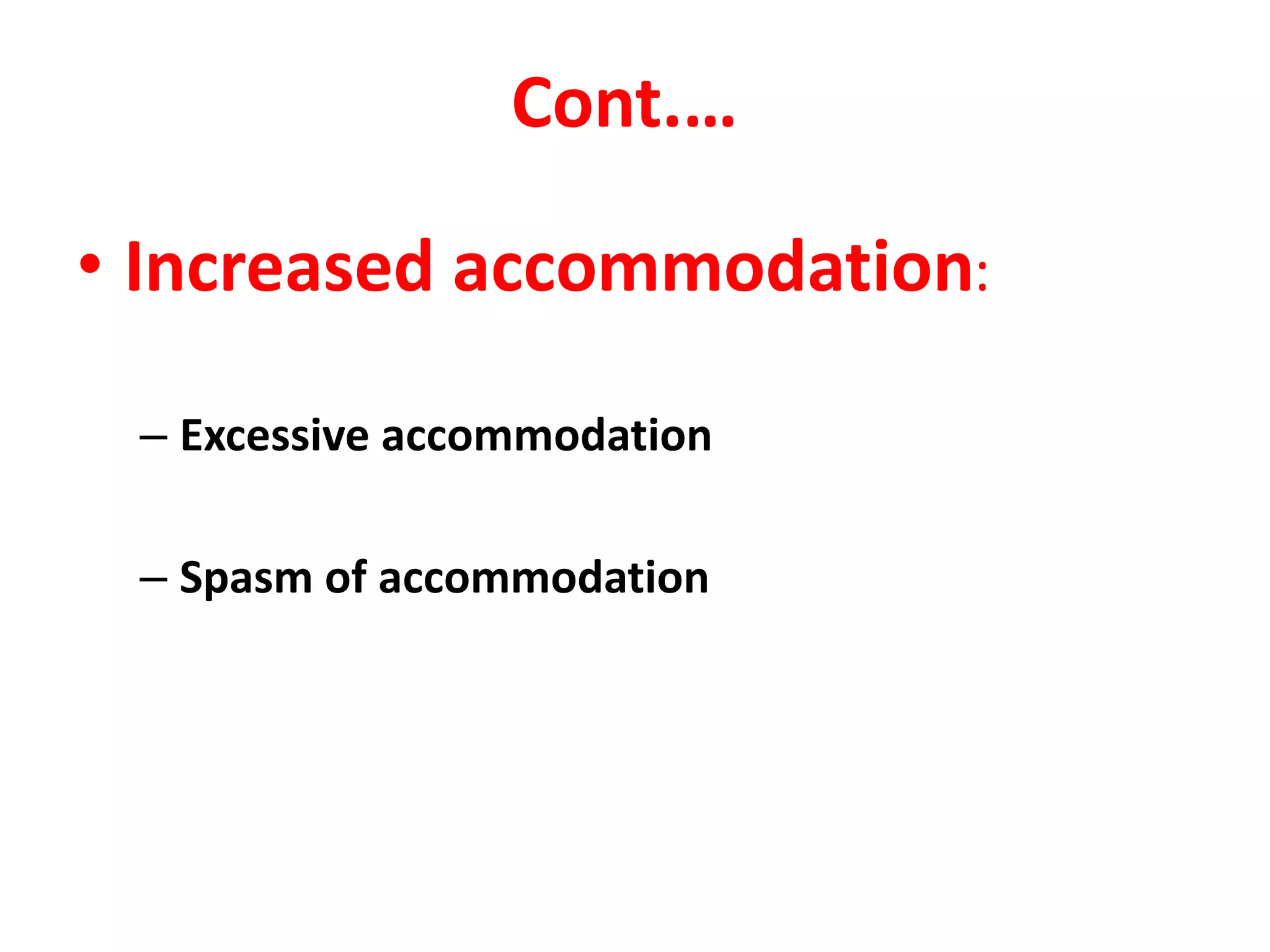 Anomalies of accommodation, convergence & its management | PPTX