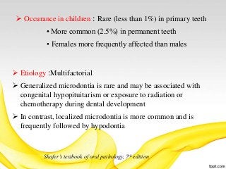Developmental Anomalies Of Teeth | PPTX