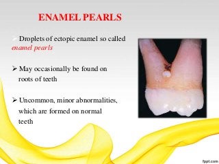 Developmental Anomalies Of Teeth | PPTX