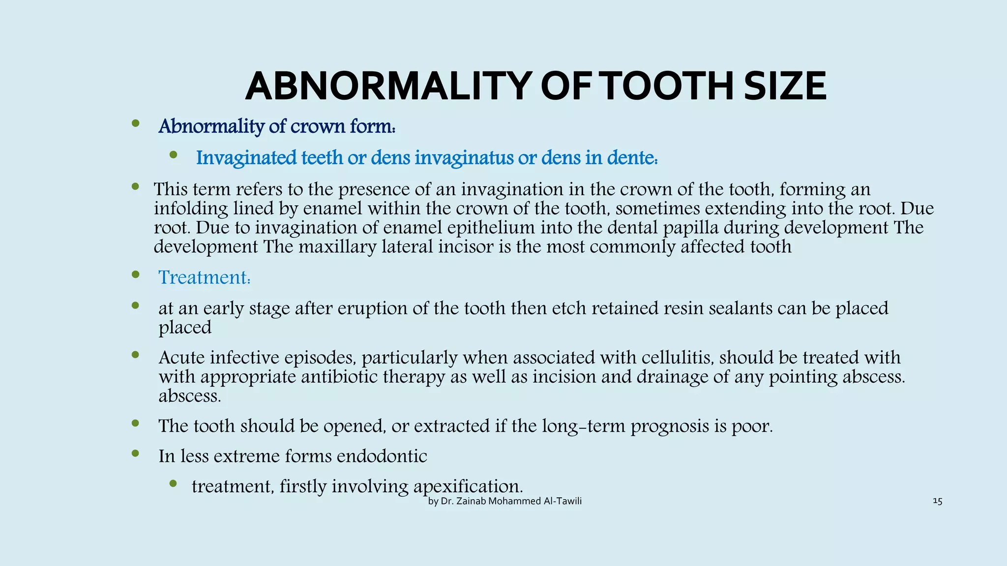 Anomalies of tooth formation and eruption | PPTX