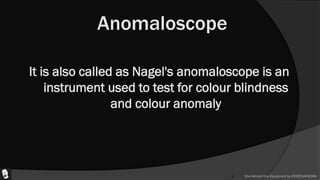 Anomaloscope - Medical Equipment | PDF