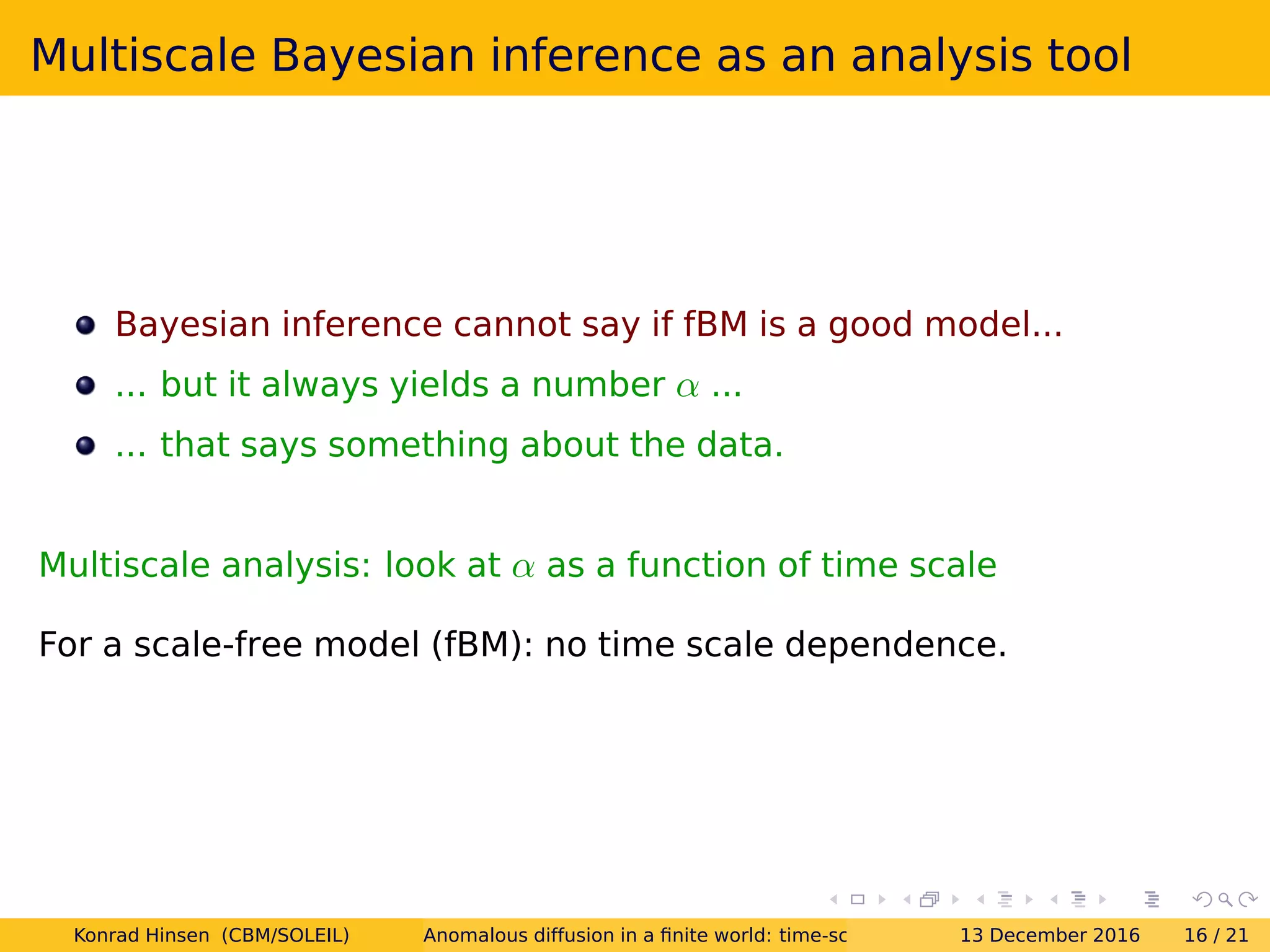 Anomalous diffusion in a finite world: time-scale dependent trajectory analysis | PDF
