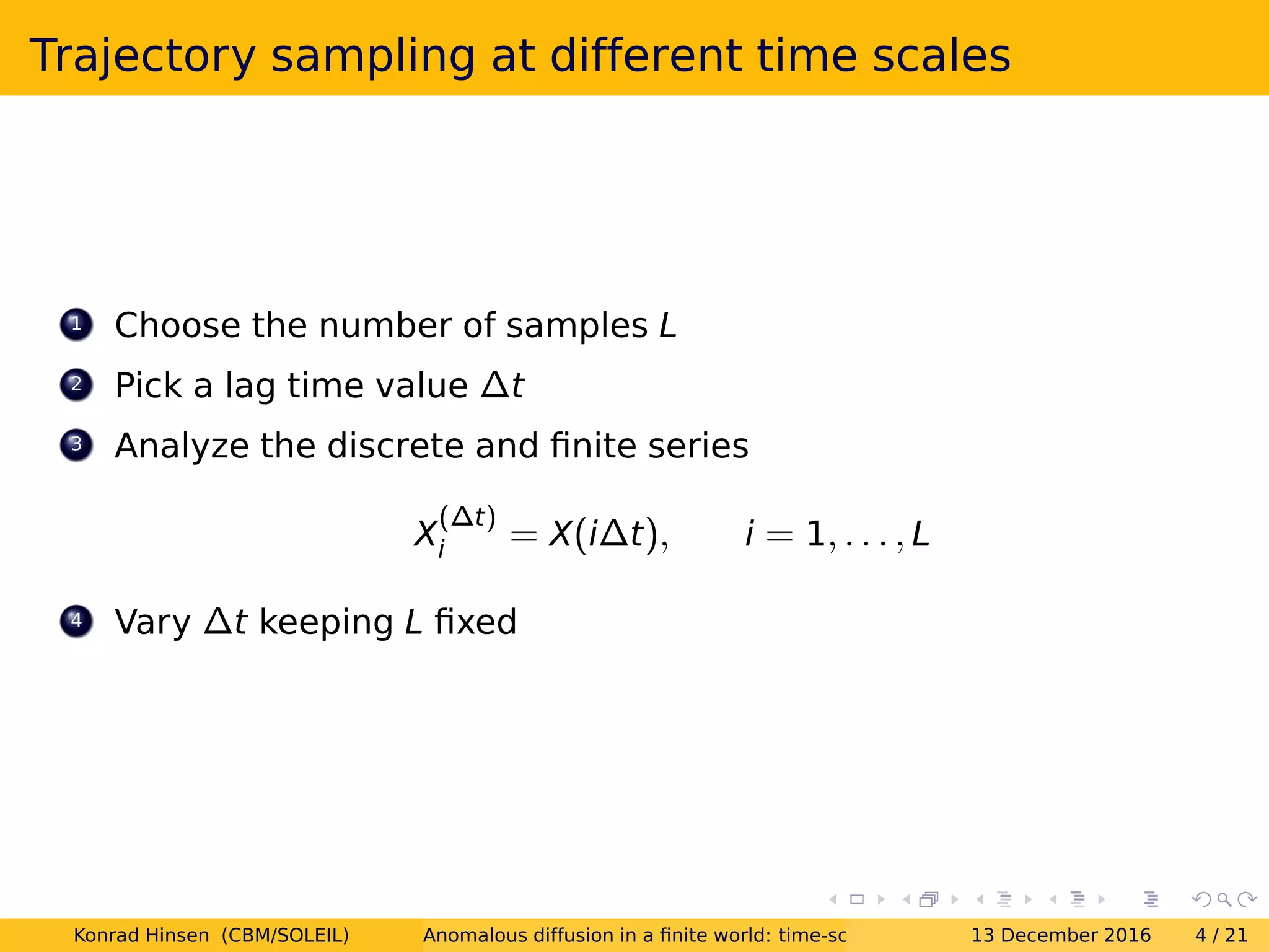 Anomalous diffusion in a finite world: time-scale dependent trajectory analysis | PPT