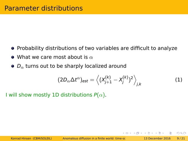 Anomalous diffusion in a finite world: time-scale dependent trajectory analysis | PPT