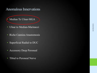 Anomalous Innervation.ppt