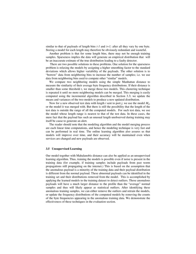 Anomalous payload based network intrusion detection | PDF