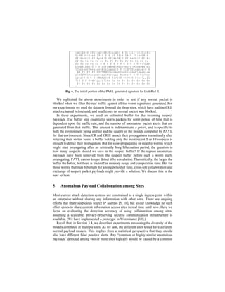 Anomalous payload based worm detection and signature generation | PDF