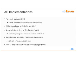 Anomaly Detection for Preventive Maintenance | PPT