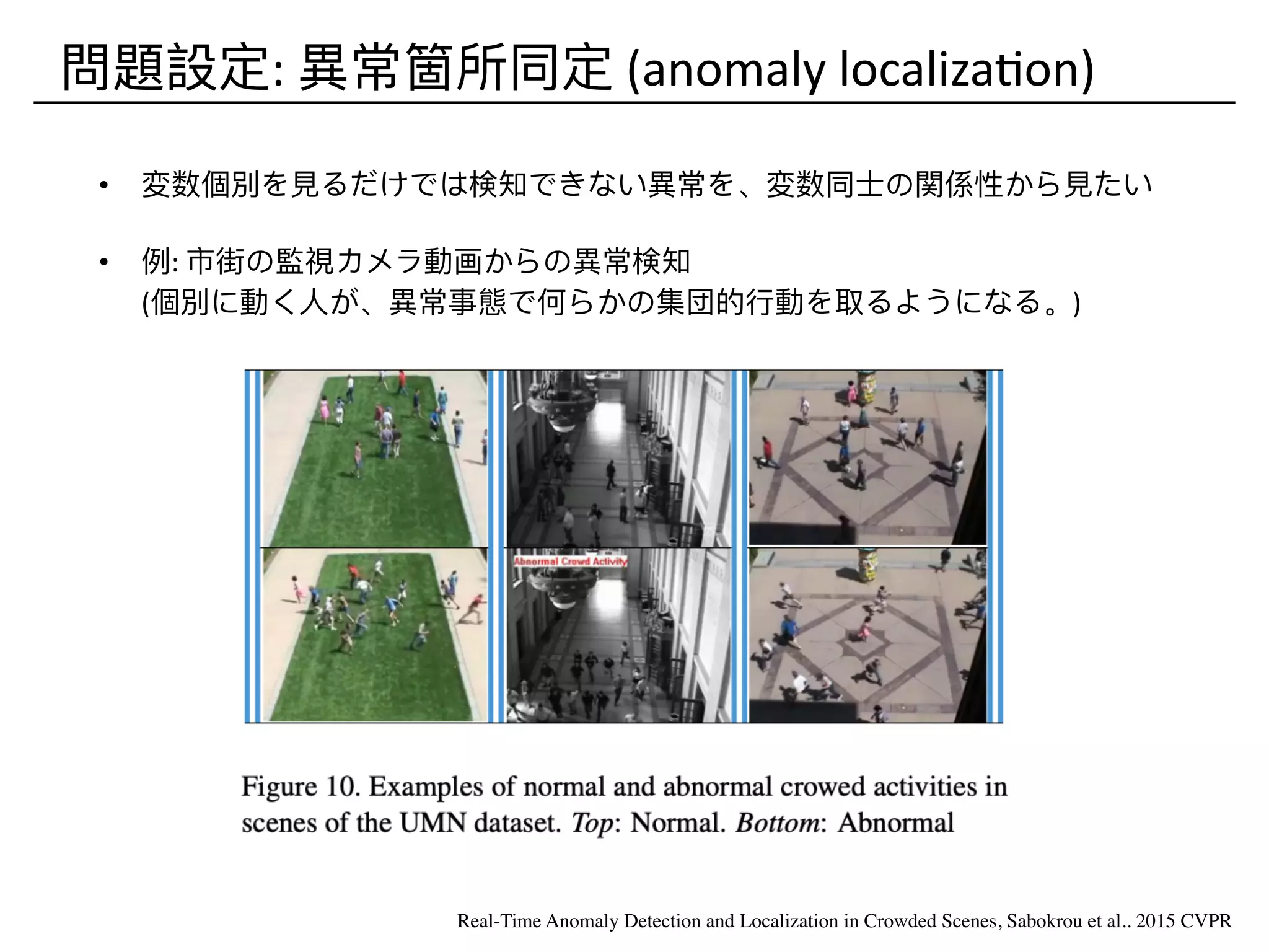 Anomaly detection and change detection - sparse structure analysis - | PPT