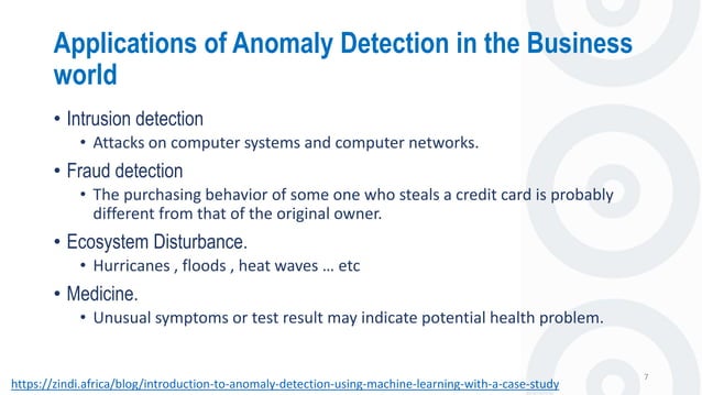 Anomaly Detection Technique | PPTX