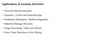 Anomaly detection (Unsupervised Learning) in Machine Learning | PDF