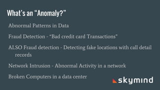 Anomaly detection in deep learning (Updated) English | PPTX
