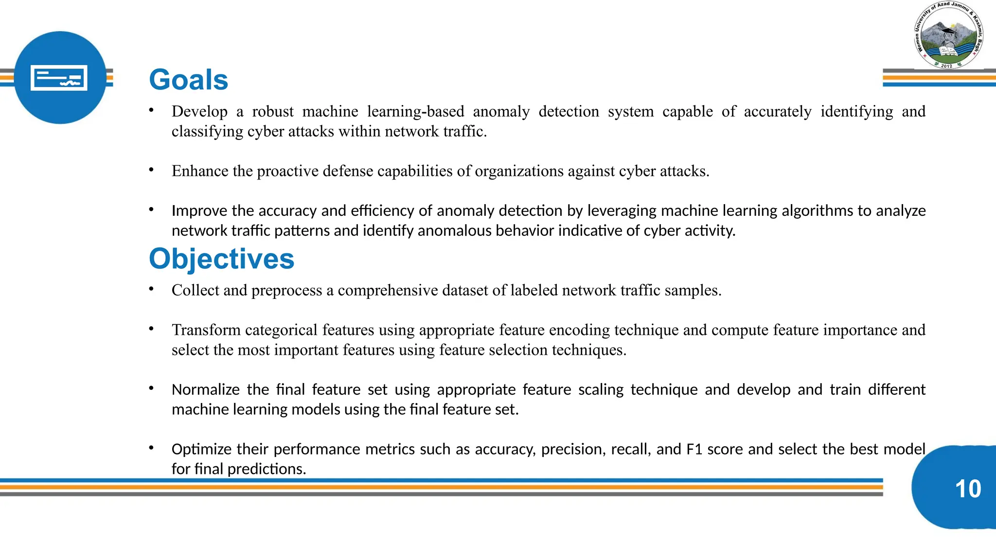 Anomaly Detection in Network Traffic using Machine Learning.pptx