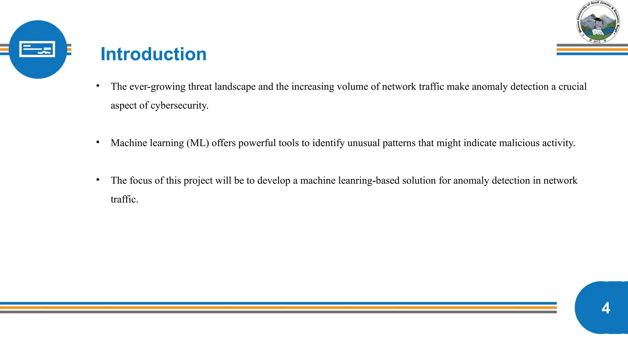 Anomaly Detection in Network Traffic using Machine Learning.pptx