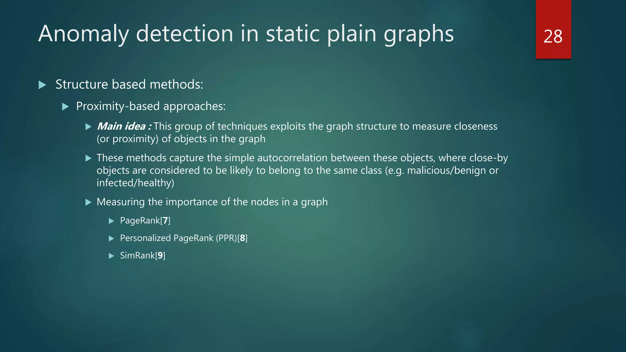 Anomaly detection in plain static graphs | PPTX