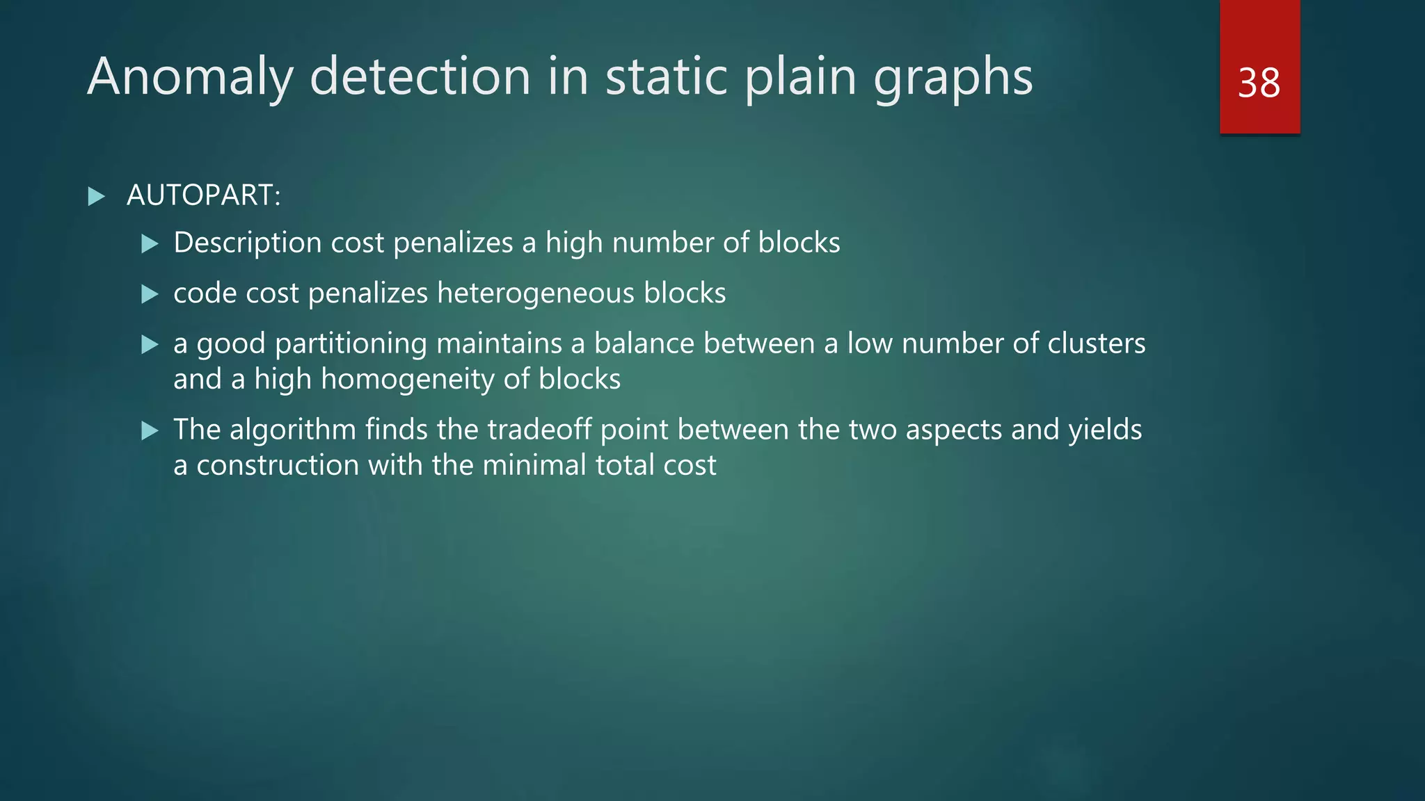 Anomaly detection in plain static graphs | PPTX