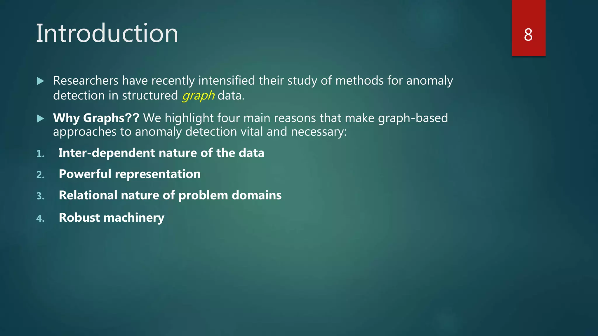 Anomaly detection in plain static graphs | PPTX