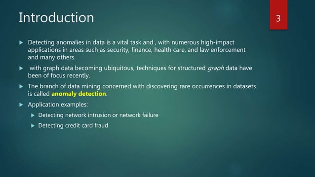 Anomaly detection in plain static graphs | PPT