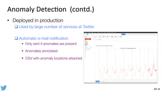 Statistical Learning Based Anomaly Detection @ Twitter | PPT