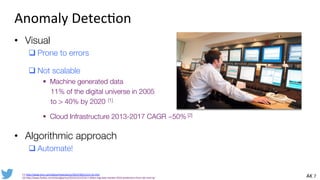 Statistical Learning Based Anomaly Detection @ Twitter | PPT