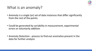 Anomaly detection workshop | PPT