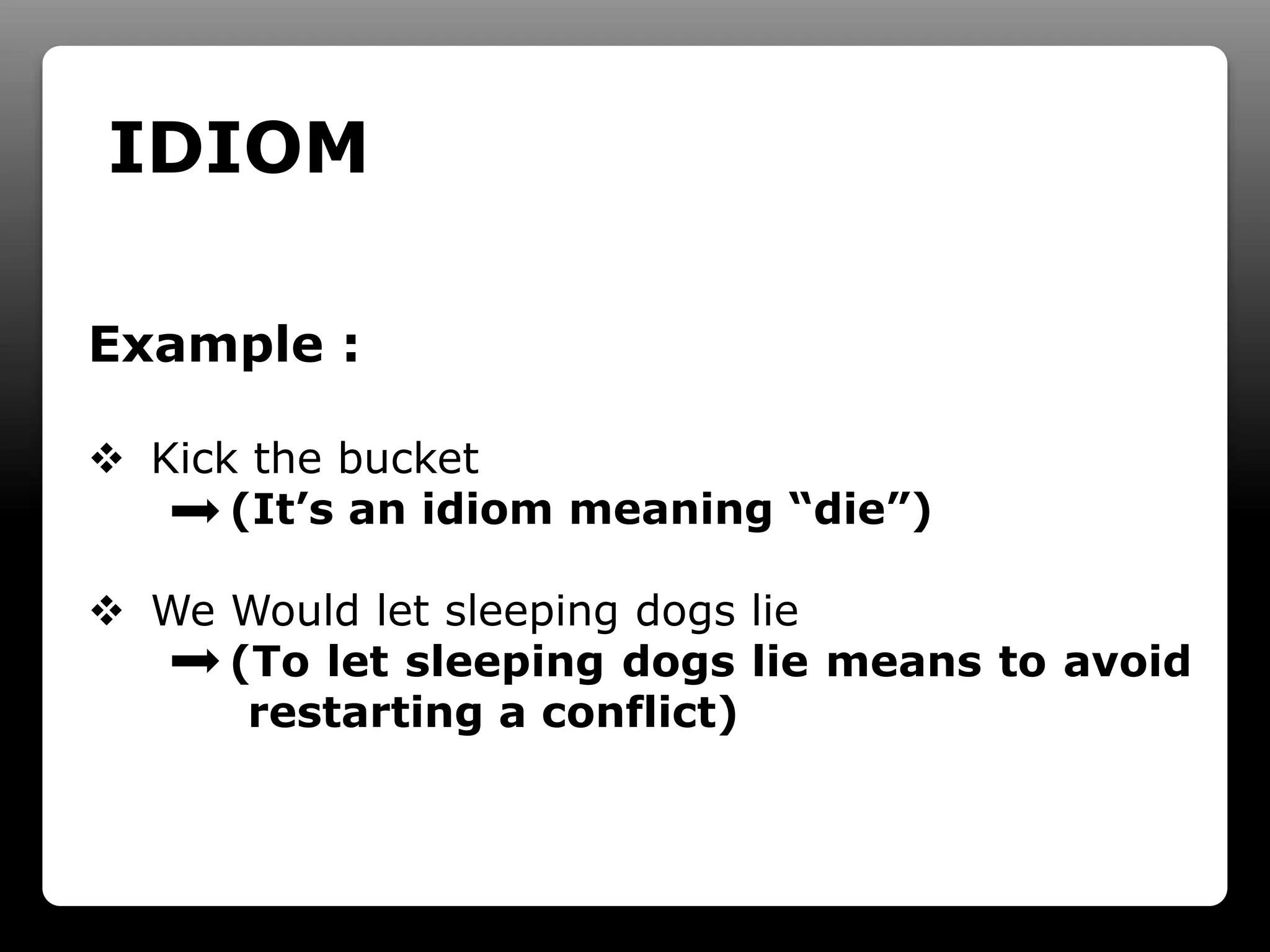 Anomaly, Metaphor and Idiom | PPTX