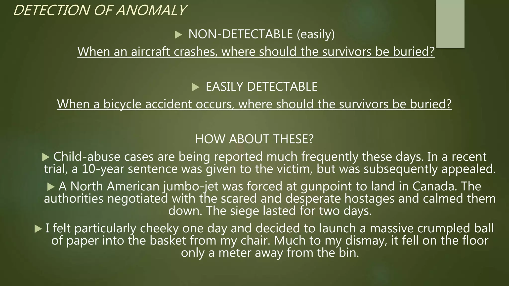 Anomaly ppt | PPTX